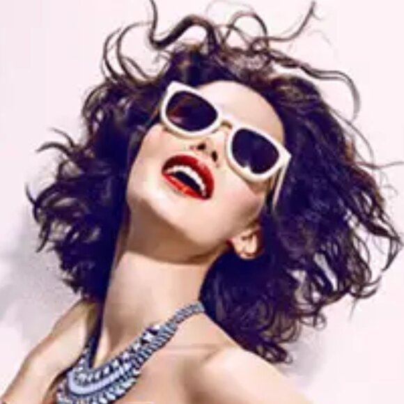 white | Accessories | Brand New White Frame Sunglasses Golden Detail ...